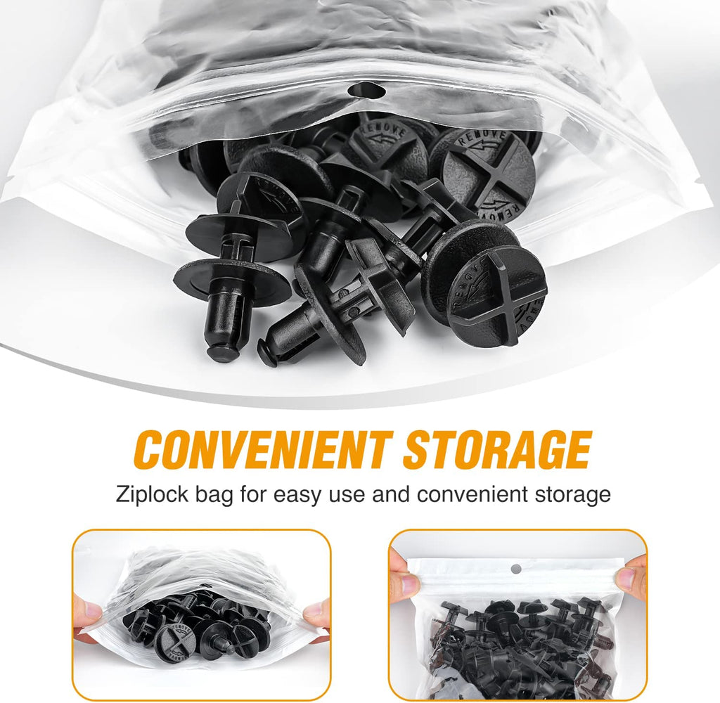 50 Pcs Lower Radiator Shield Push-Type Retainer Clips For Ford W705957 ...