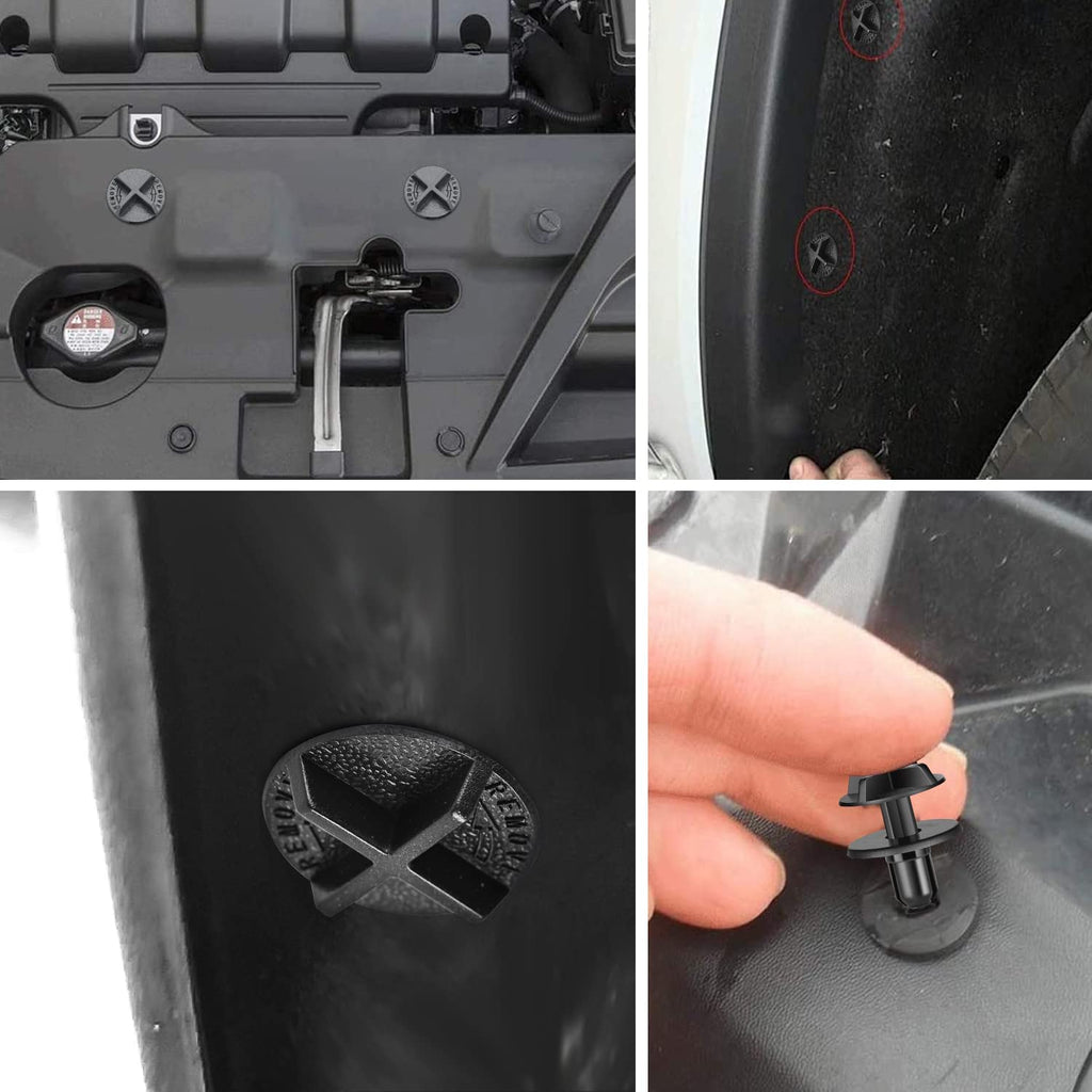 50 Pcs Lower Radiator Shield Push-Type Retainer Clips For Ford W705957 ...