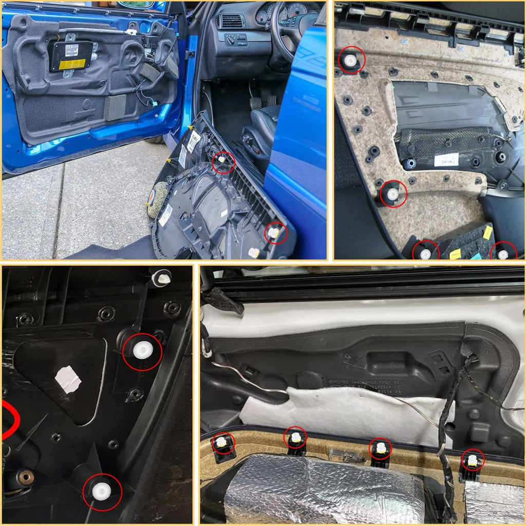 50 Pcs Lower Door Sill Moulding Clip For Land Rover Freelander LR3 LR4 ...